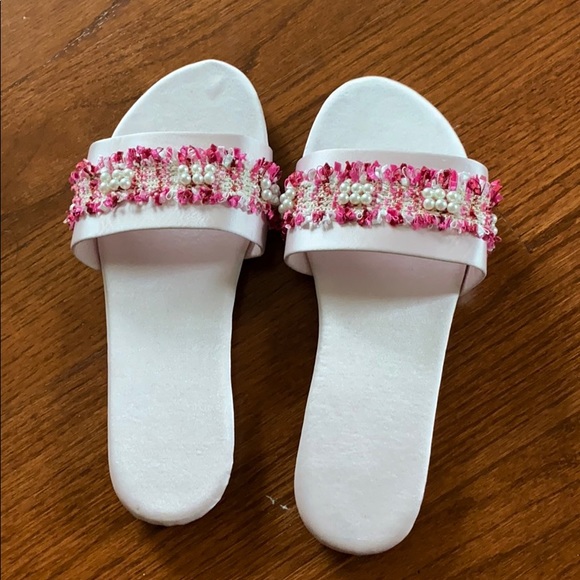 Shoes | Pearl Embellished Slides | Poshmark